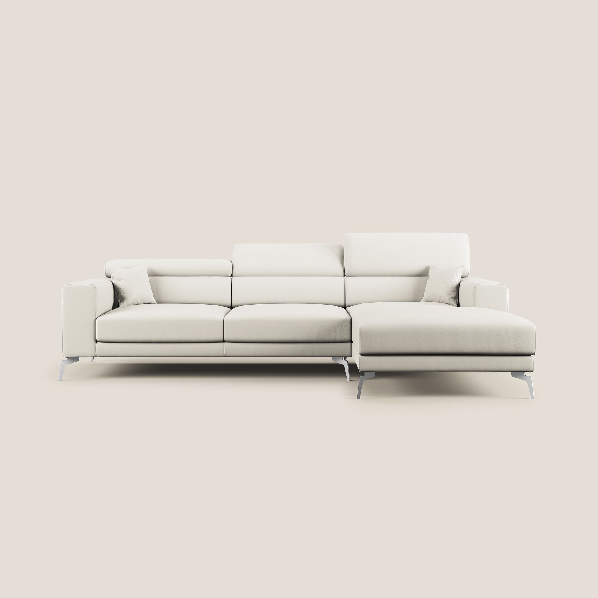 Blade Divano moderno angolare con poggiatesta reclinabili in Ecopelle ...