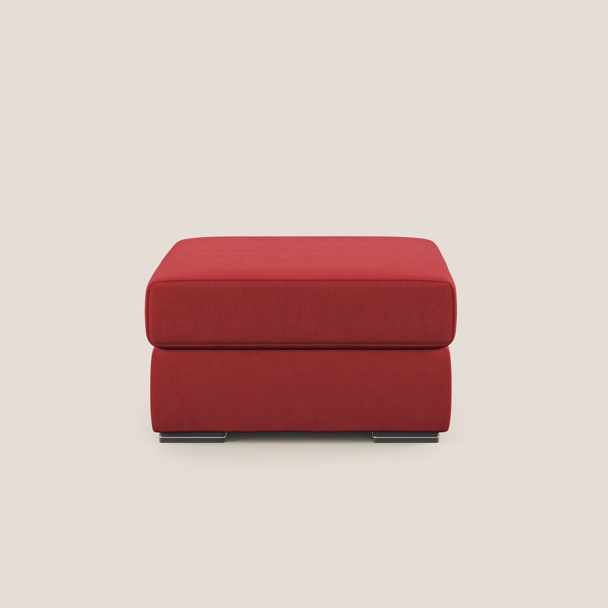 Sun pouf apribile contenitore in microfibra smacchiabile T11 rosso ...