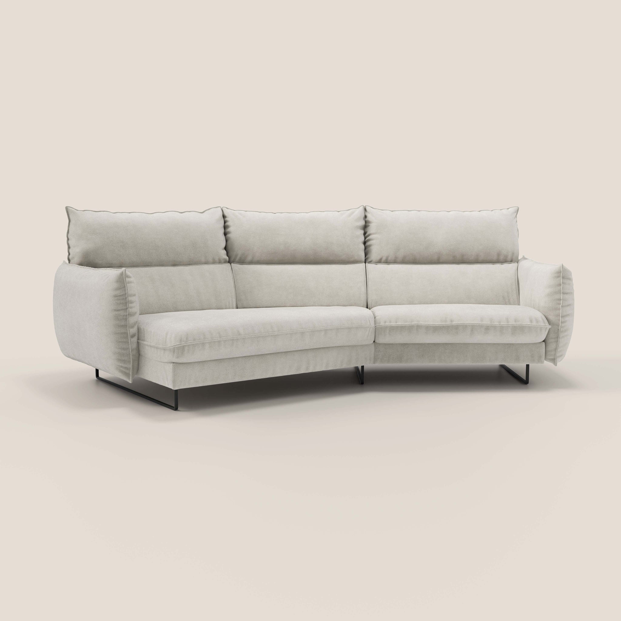 Monamour divano moderno angolare con opzione relax elettrico in ...