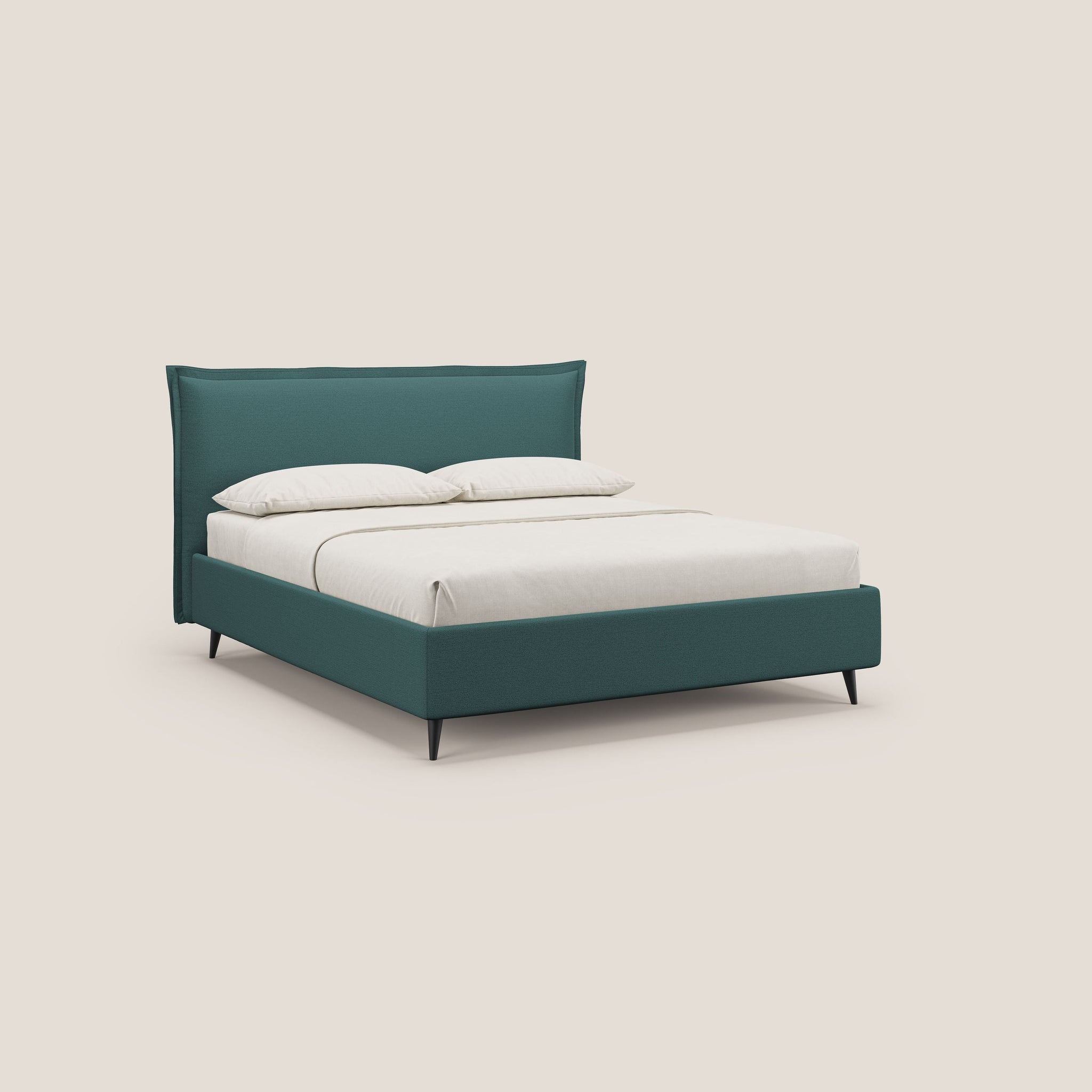 Hans letto contenitore imbottito minimal in tessuto simil cotone ...